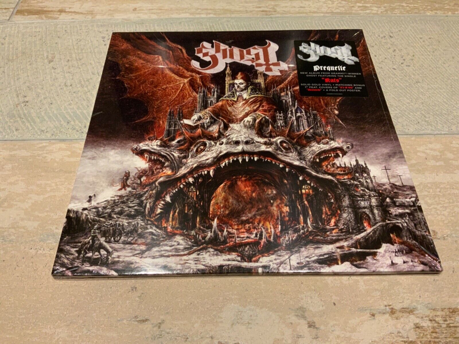 popsike.com - Ghost Prequelle LIMITED EDITION SOLD GOLD VINYL LP + 7 ...