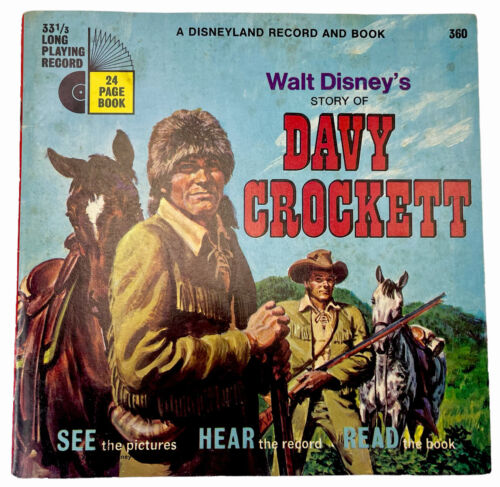 popsike.com - Davy Crockett Walt Disney’s Story Of 7” 45 RPM Vinyl Record 360 Disneyland ...