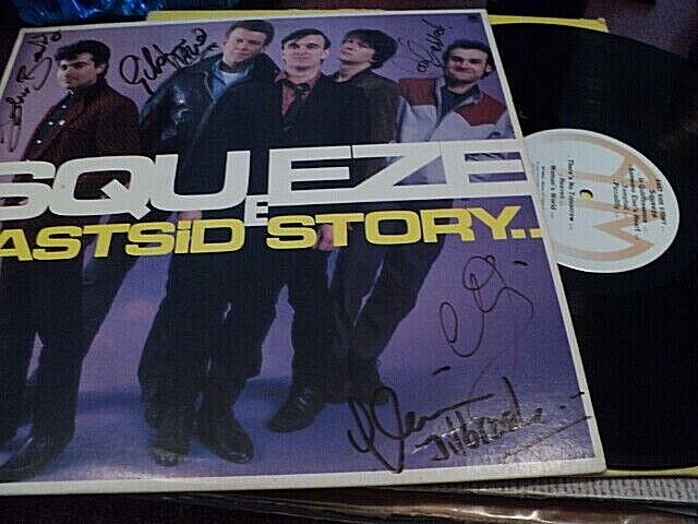popsike.com - SQUEEZE EAST SIDE STORY LP SIGNED AUTOGRAPHED ALL 5 ...