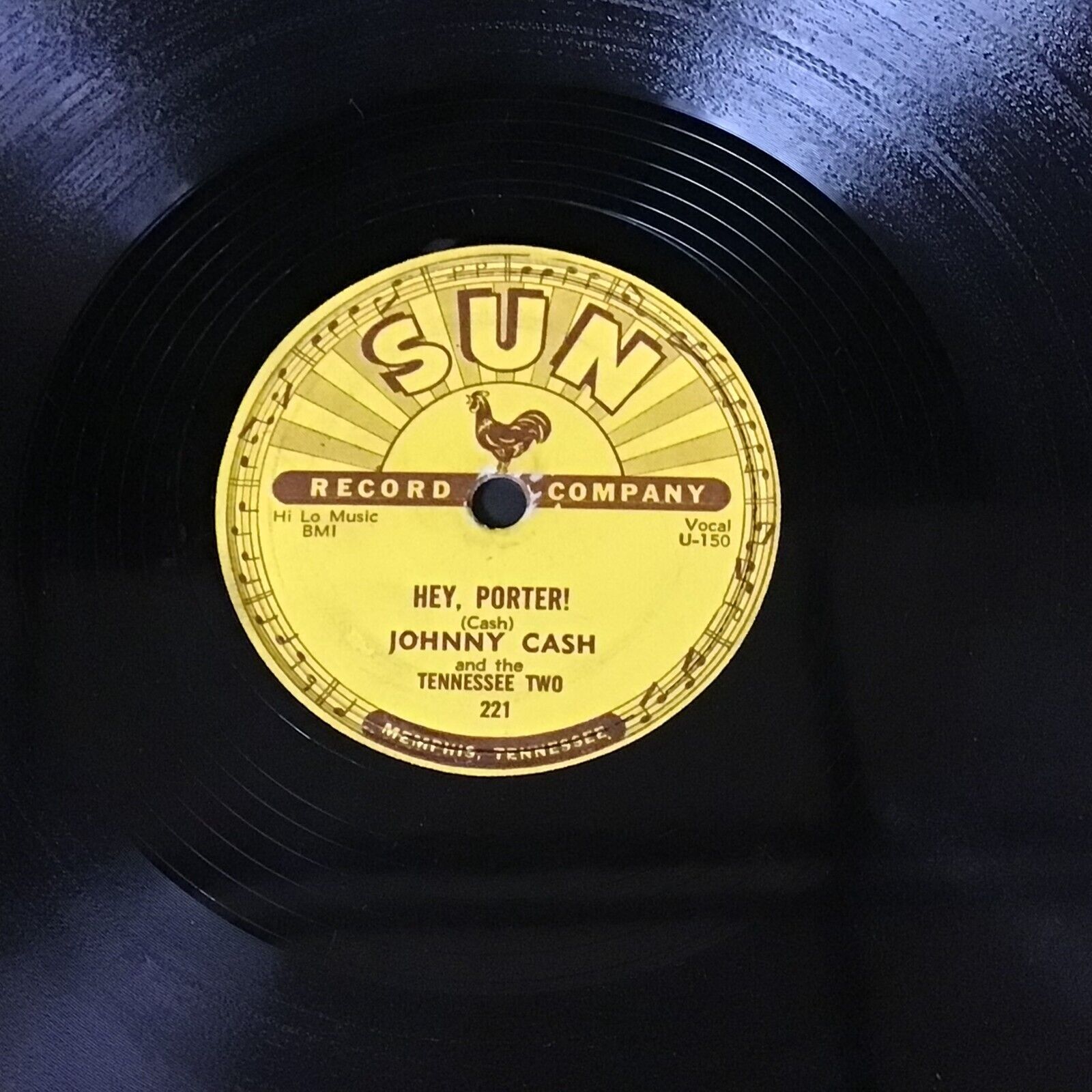 popsike.com - Johnny Cash - Hey Porter / Cry Cry Cry 78 RPM Record ...