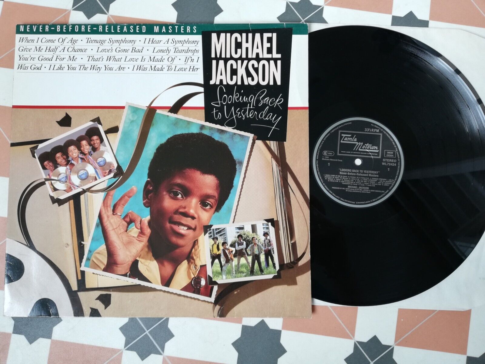 popsike.com - Michael Jackson Looking Back to Yesterday LP - auction ...