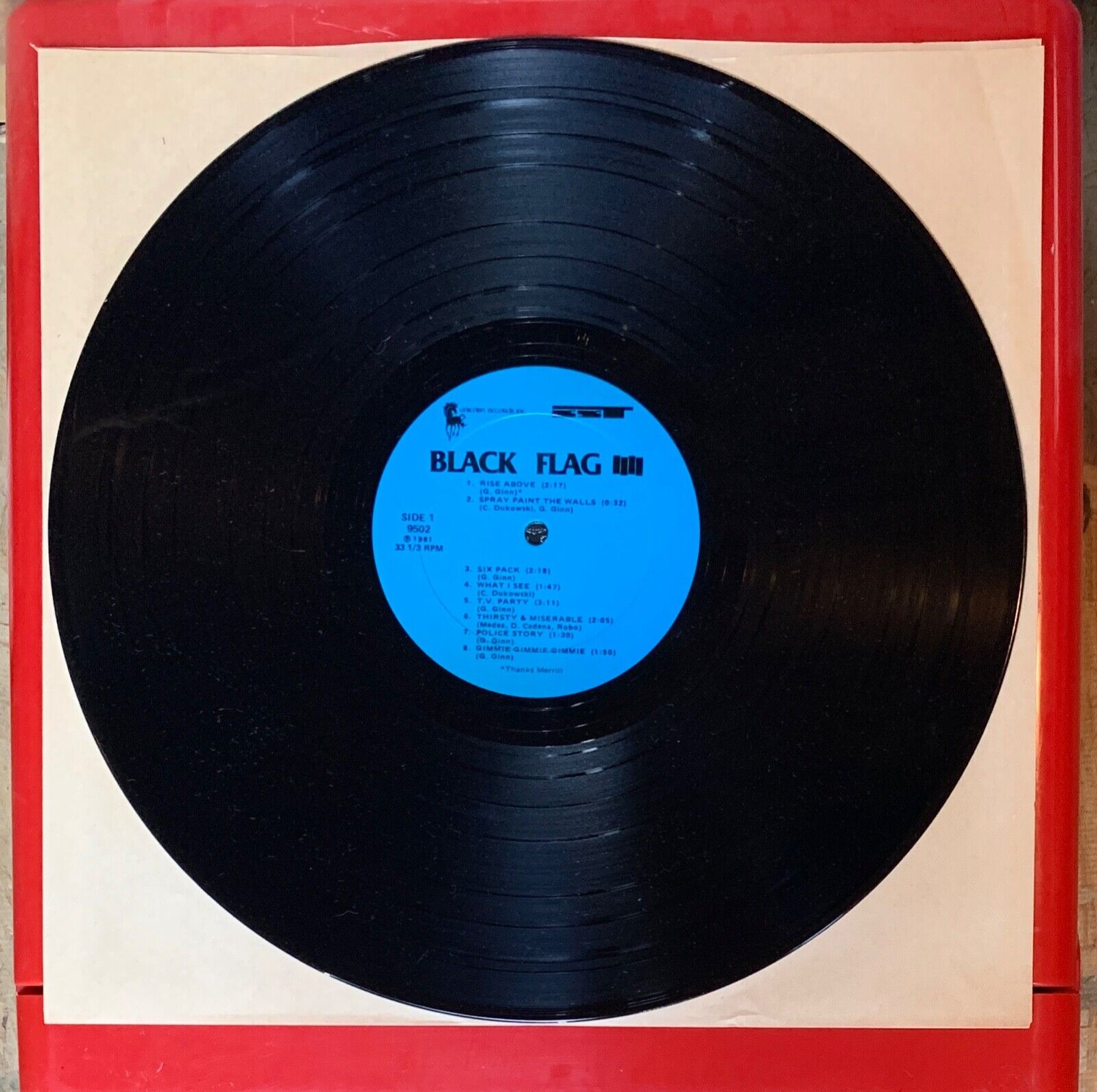 popsike.com - BLACK FLAG Damaged LP 1981 First Pressing SST Records w ...