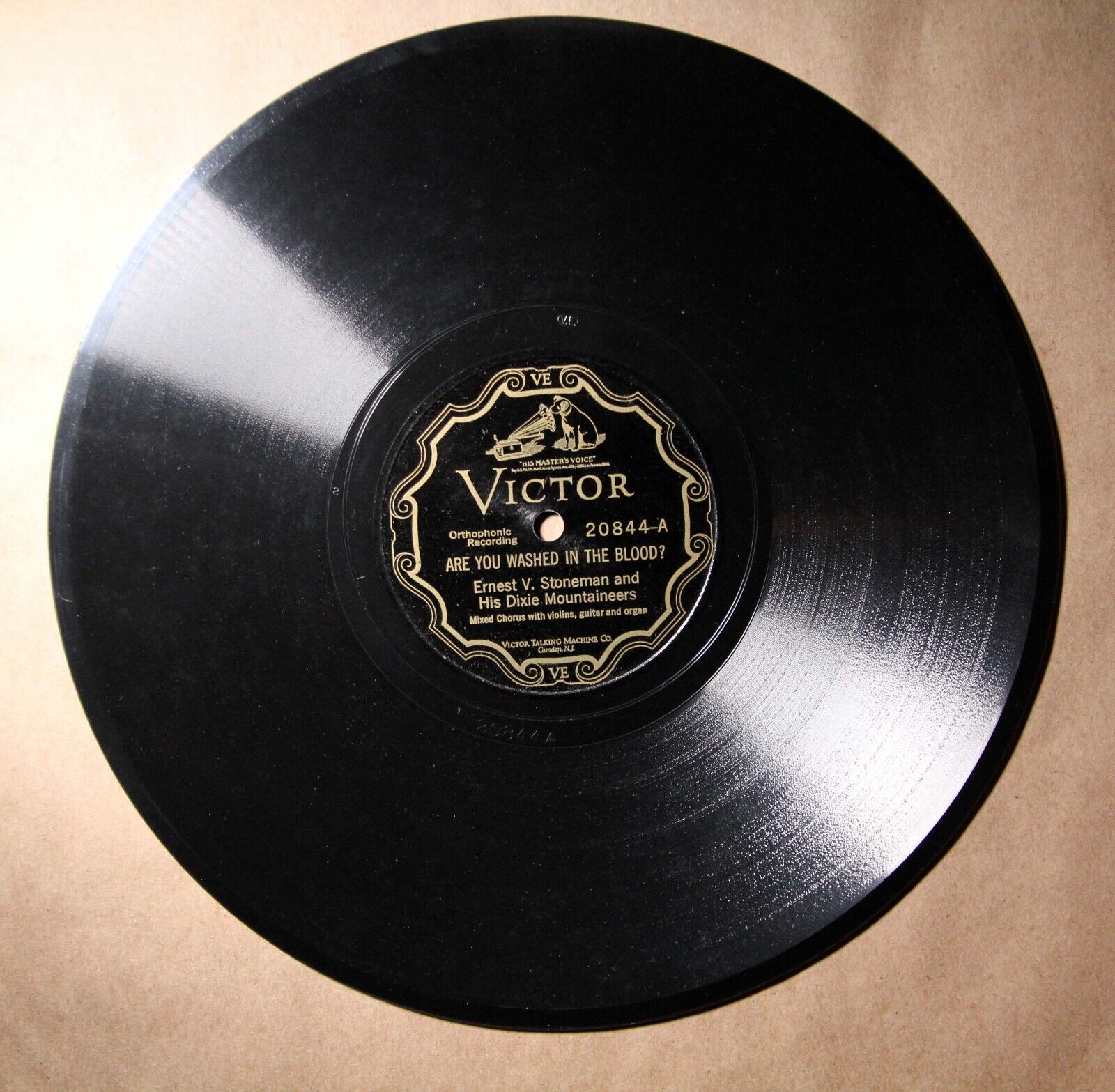 popsike.com - Ernest V. Stoneman & His Dixie Mountaineers VICTOR 20844 ...