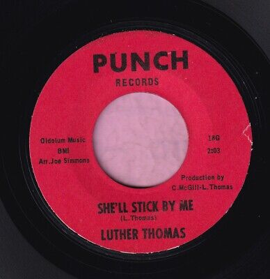 popsike.com - Luther Thomas " She'll Stick By Me " Punch Records ...