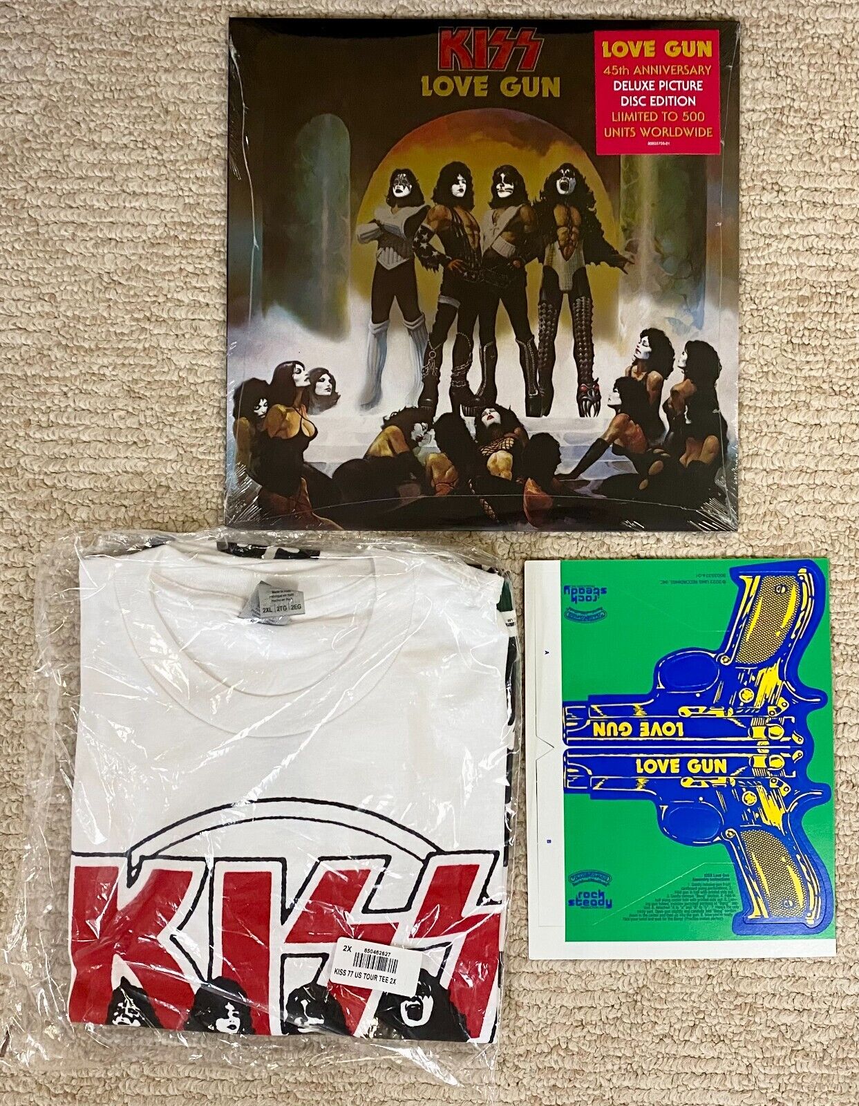 popsike.com - KISS - LOVE GUN LP Record PICTURE DISC 45th ANNIVERSARY Limited Edition /500 ...