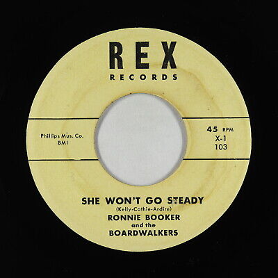popsike.com - Doo-Wop Teen 45 - Ronnie Booker & Boardwalkers - She Won ...