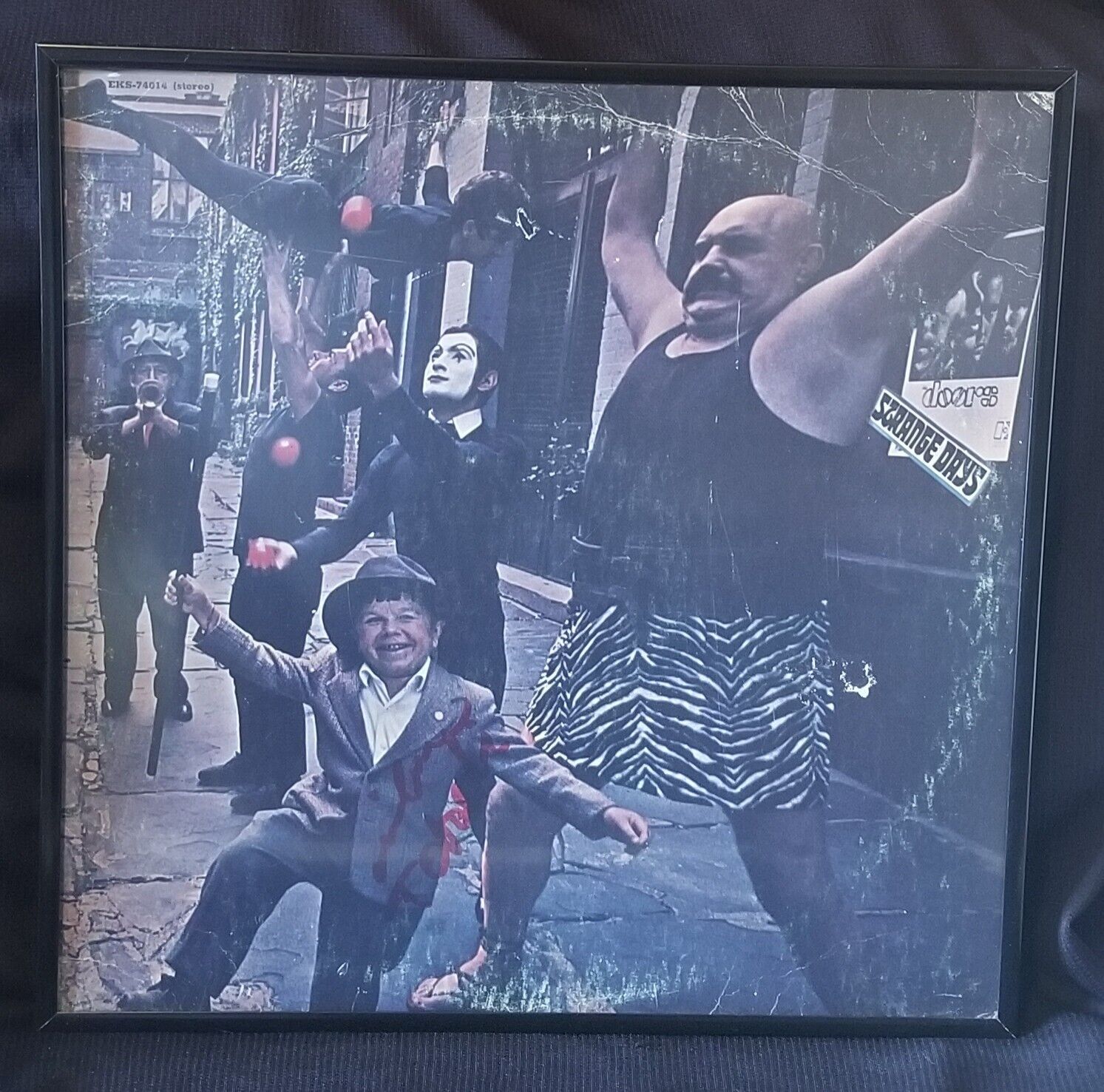 popsike.com - The Doors Strange Days Vinyl LP Cover Signed Autographed ...