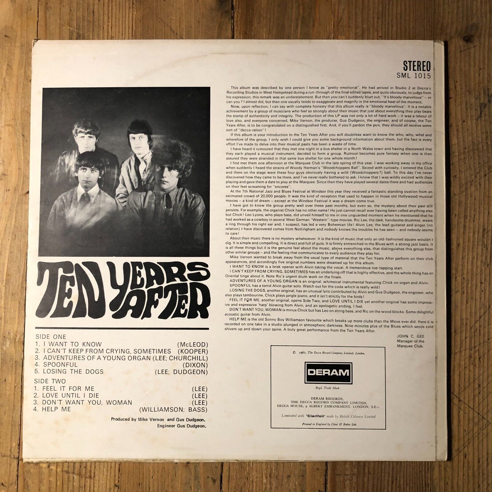 popsike.com - TEN YEARS AFTER " TEN YEARS AFTER " | VINYL ENM| SCHALLPLATTE LPs | - auction details