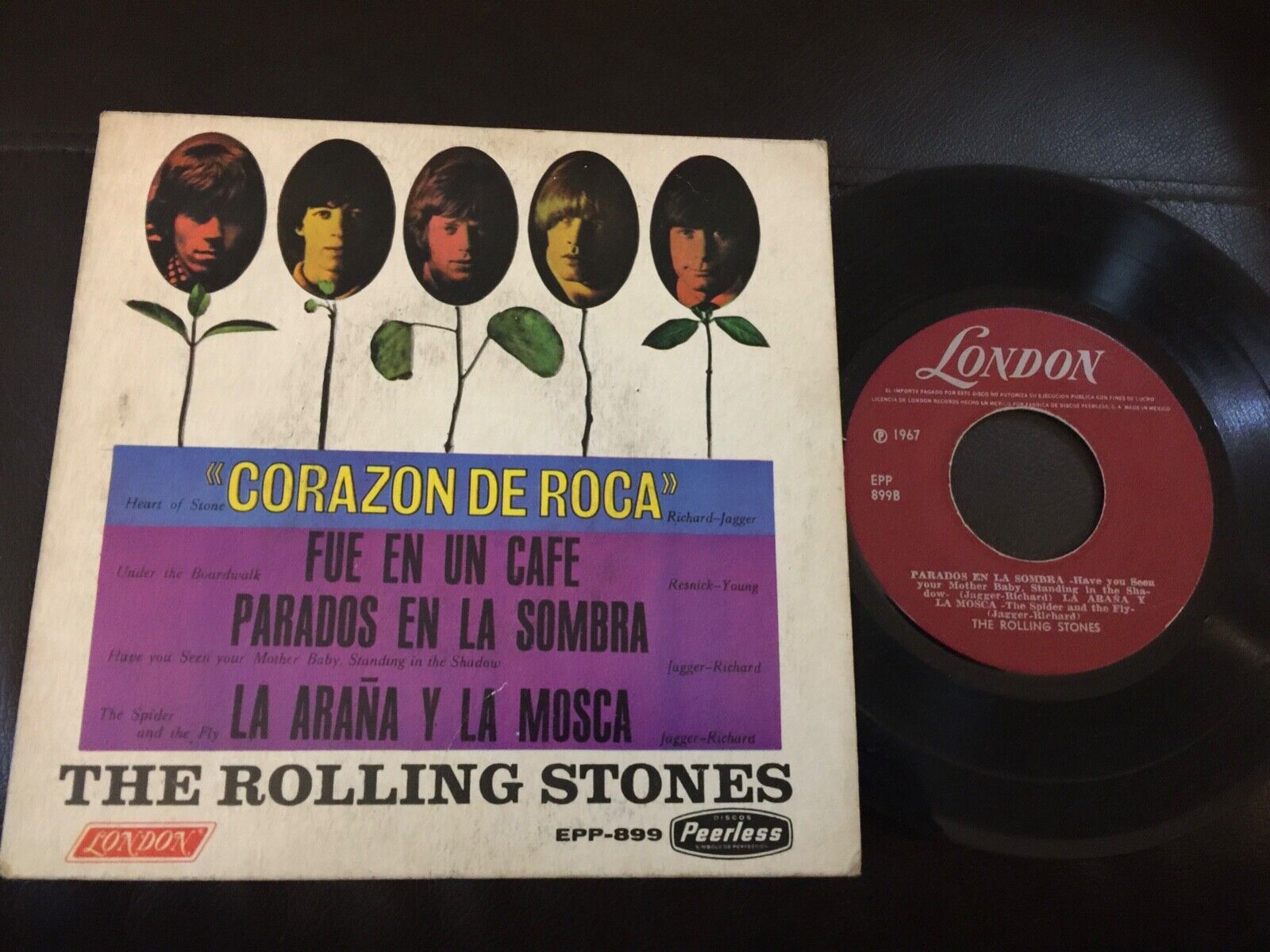 popsike.com - THE ROLLING STONES Heart Of Stone +3 EX/EX 1967 MEXICO 7 ...