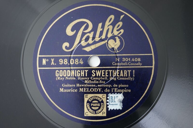 popsike.com - Hawaiian Guitar Maurice Melody Goodnight Sweetheart 78RPM ...