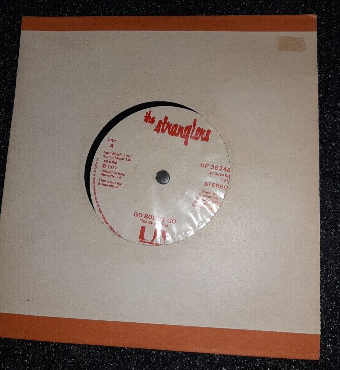 popsike.com - The Stranglers Peaches/Go Buddy Go very rare solid center ...
