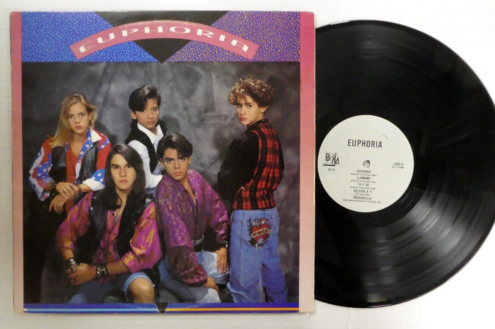 popsike.com - EUPHORIA Puerto Rico Boy Band 1992 LP EX- Menudo members ...