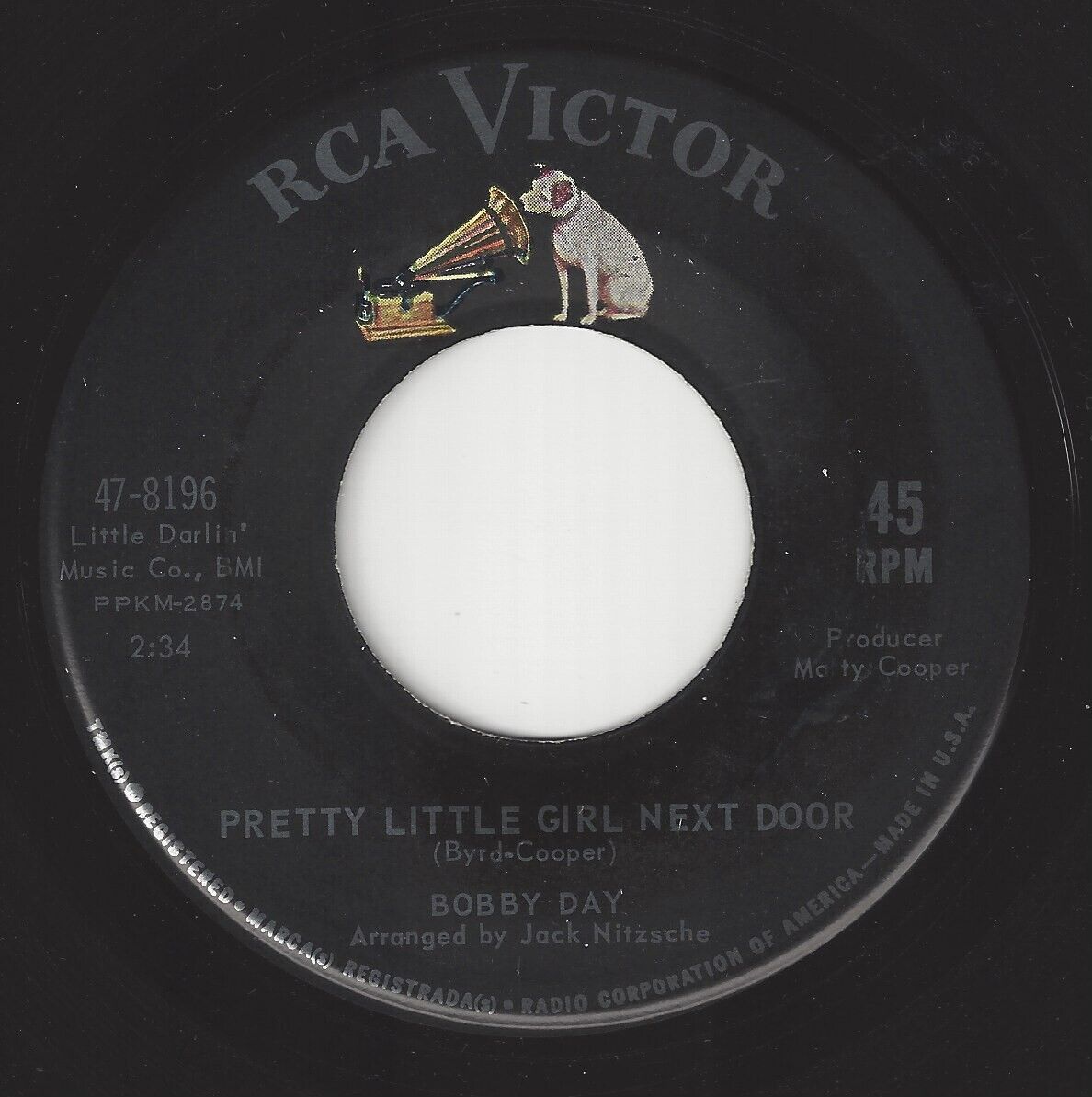 popsike.com - Popcorn Northern Soul 45 - BOBBY DAY - Pretty Little Girl ...
