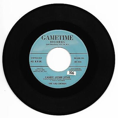 popsike.com - DOO WOP 45 VAL-CHORDS CANDY STORE LOVE ON GAMETIME STRONG ...