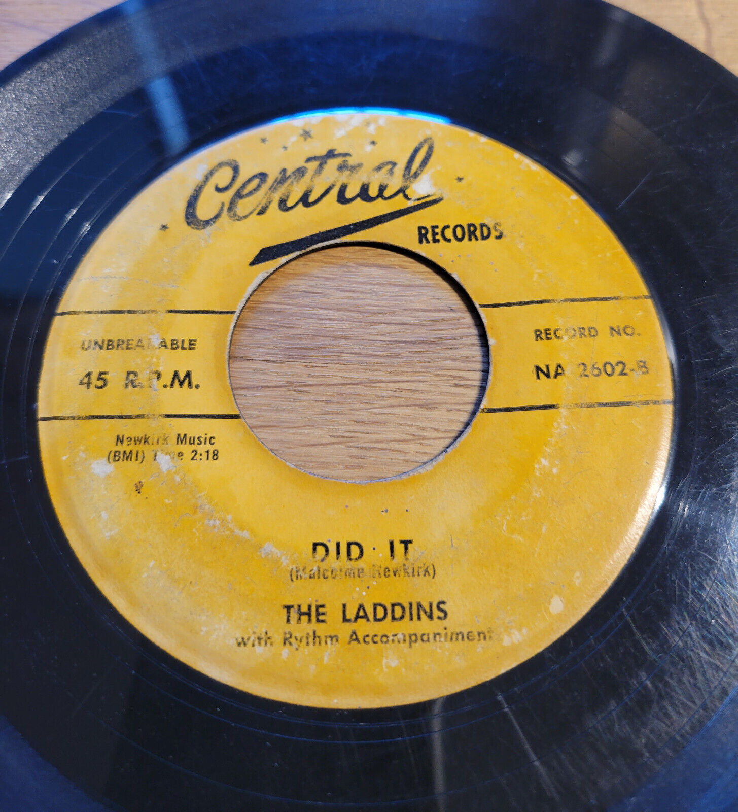 popsike.com - Rare Doo Wop 45 The Laddins " Now You're Gone" / "Did It ...
