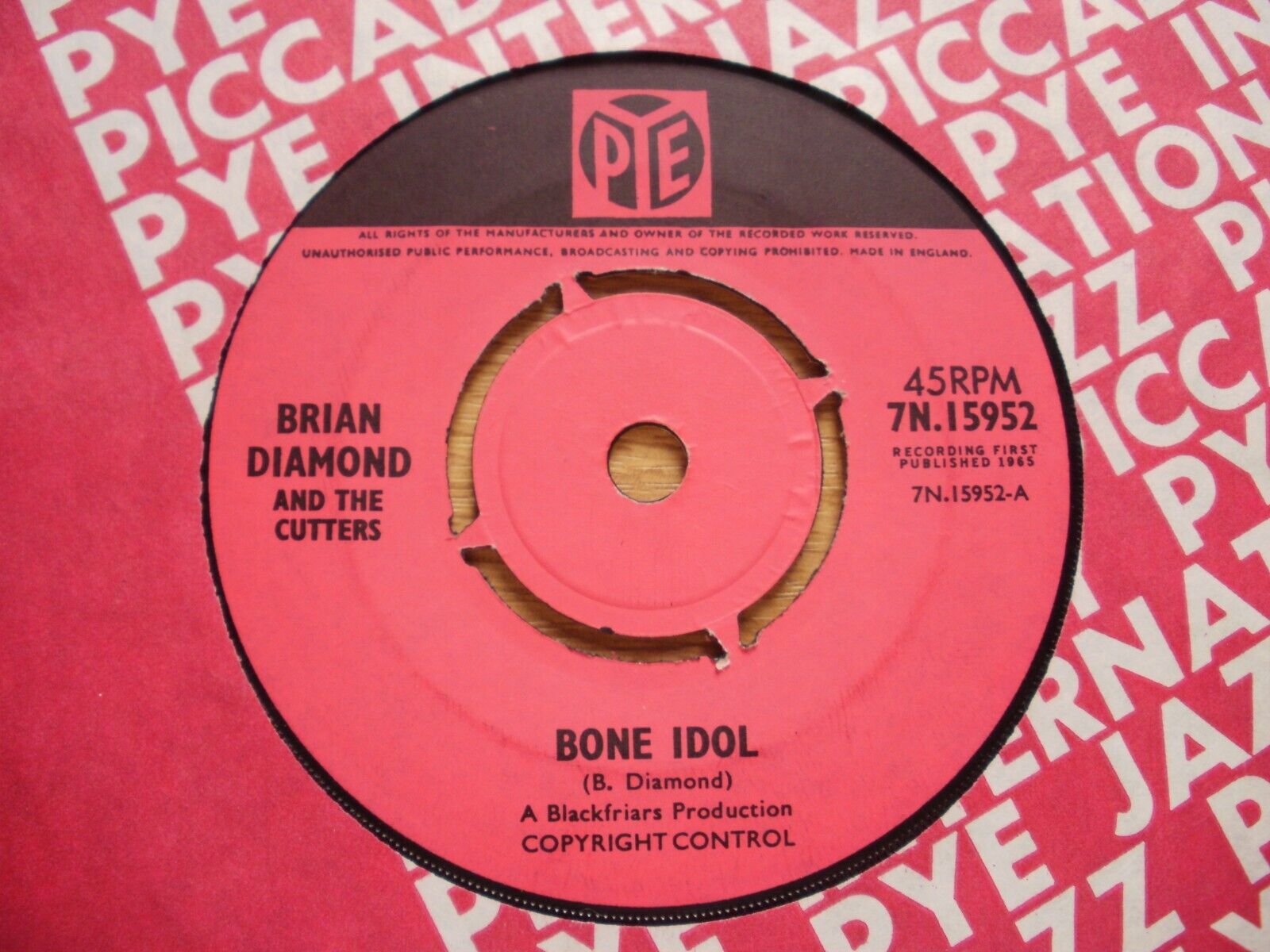 popsike.com - Brian Diamond & The Cutters "Bone Idle" 1965 Pye 7N 15952 VG+ 60`s beat - auction ...