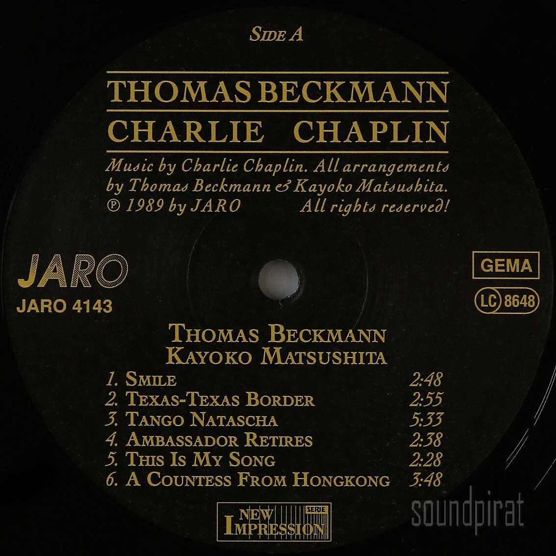 popsike.com - THOMAS BECKMANN PLAYS CHARLIE CHAPLIN CELLO WORKS JARO ...