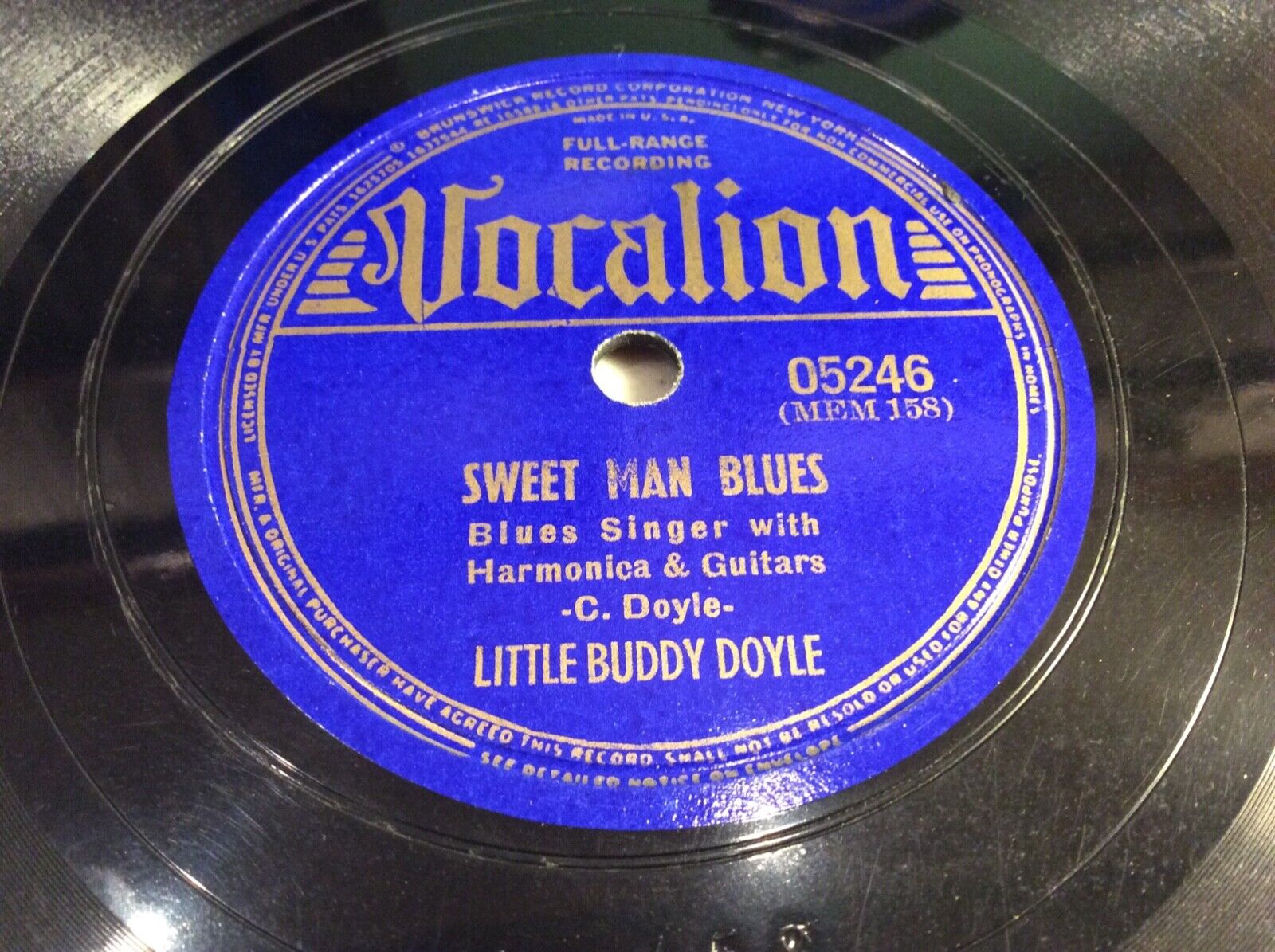 popsike.com - LITTLE BUDDY DOYLE-VOCALION 5246-SWEET MAN BLUES/THREE ...