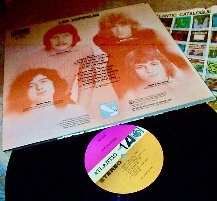 popsike.com - Self Titled LED ZEPPELIN True First Press* ATLANTIC NMint ...