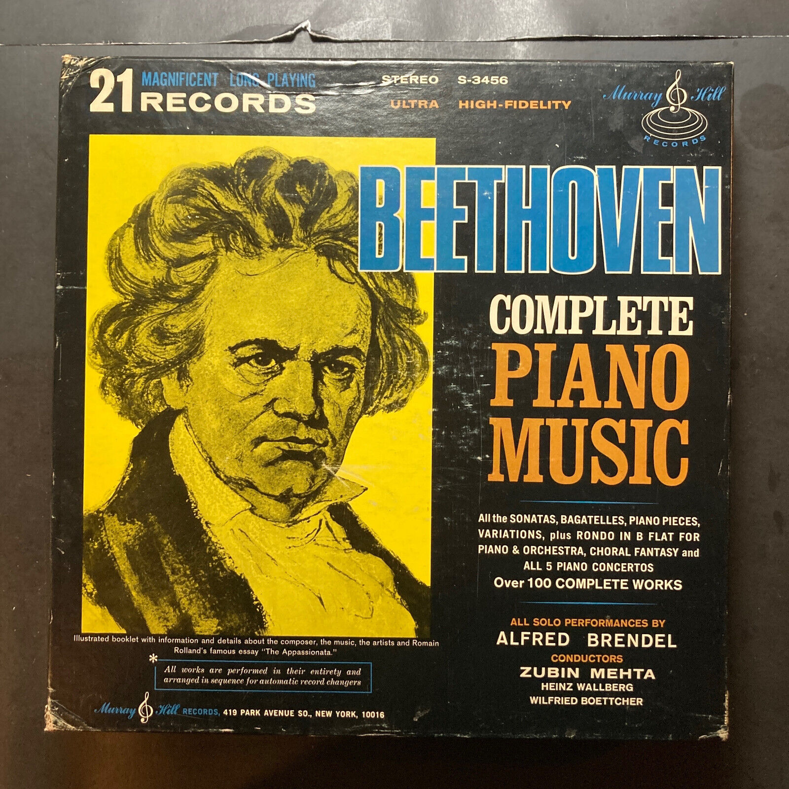 popsike.com - BEETHOVEN complete piano music 21 RECORD BOX SET ...