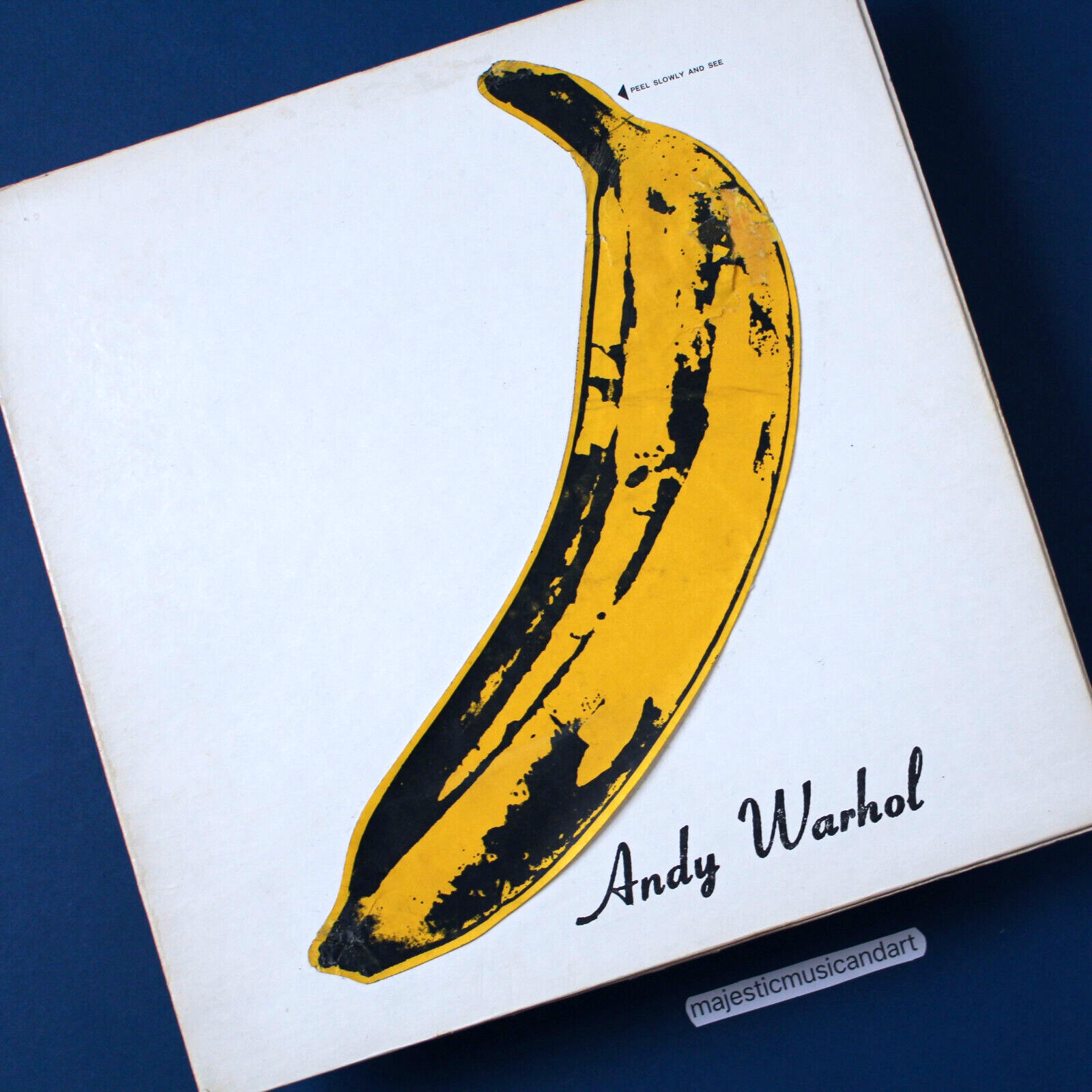 popsike.com - ORIGINAL 1968 ANDY WARHOL BANANA COVER THE VELVET ...