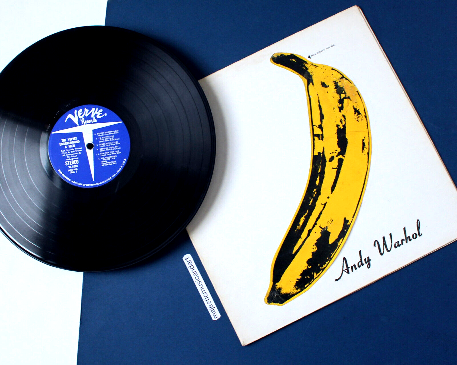 popsike.com - ORIGINAL 1968 ANDY WARHOL BANANA COVER THE VELVET ...