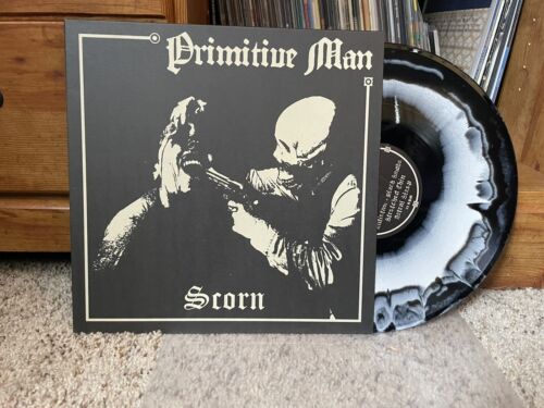 popsike.com - PRIMITIVE MAN Scorn LP (Black & White Splatter) - auction ...