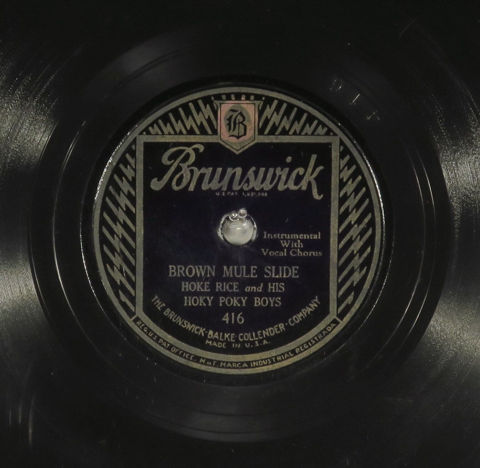 popsike.com - 78 RPM - Hoke Rice and His Hoky Poky Boys, Brunswick 416 ...