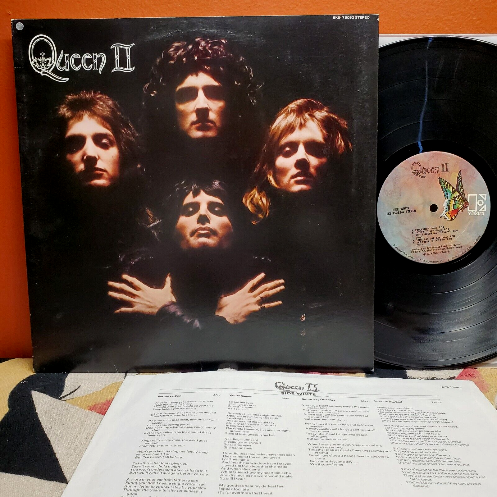 popsike.com - Queen II 2 Two 2nd Second Original 1974 Elektra Records ...