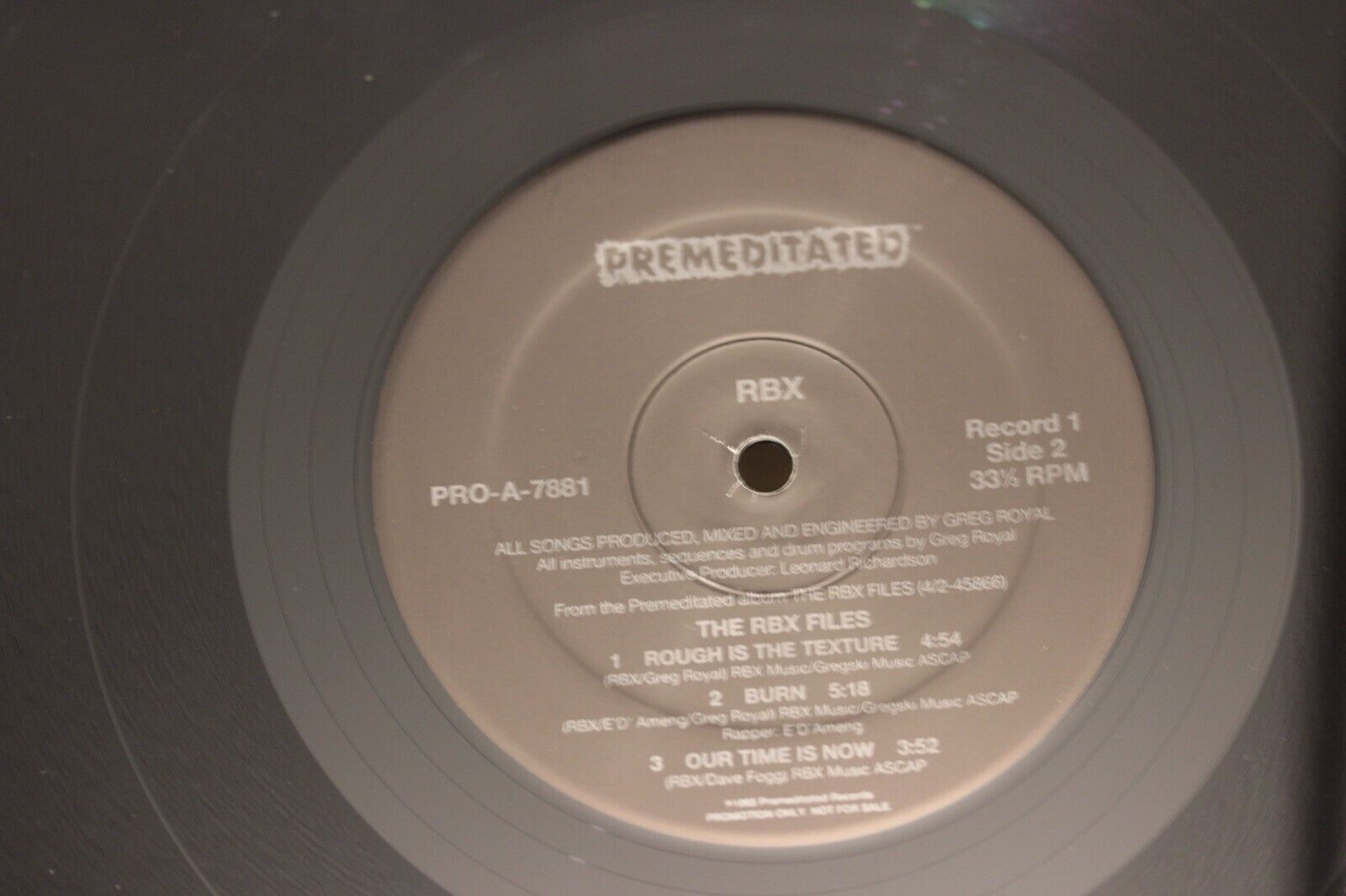 popsike.com - RBX The RBX Files 1995 gangsta rap promo only 2LP on ...