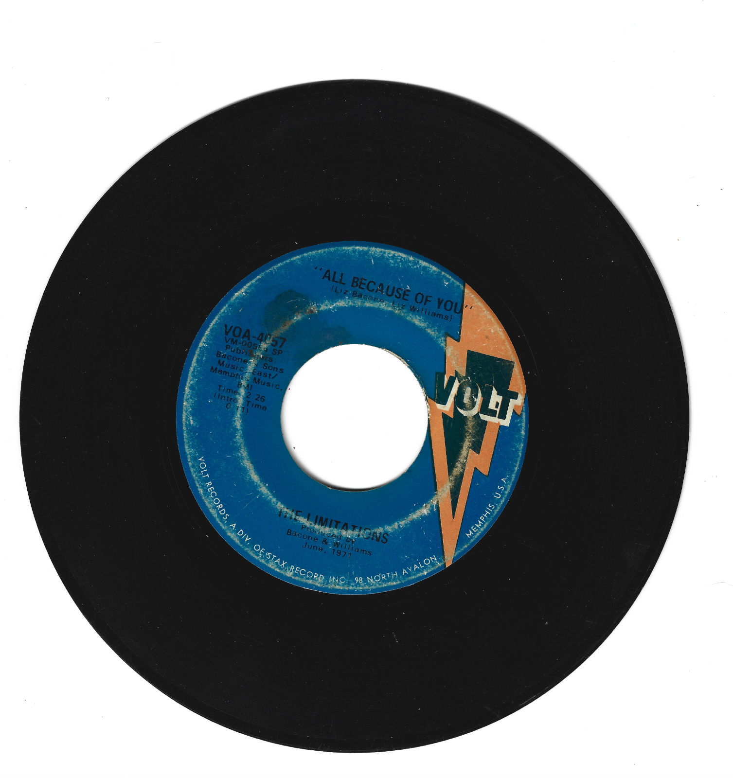 popsike.com - NORTHERN SOUL 45 RPM - THE LIMITATIONS ON VOLT RECORDS ...