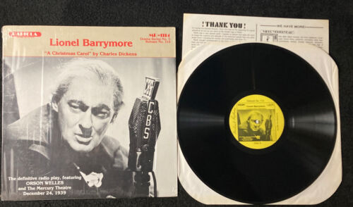 popsike.com - Lionel Barrymore A Christmas Carol Vinyl LP Radio Radiola ...