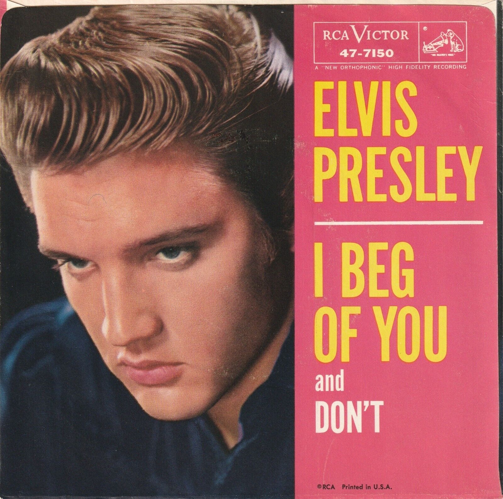 popsike.com - Elvis Presley "Don't" & "I Beg Of You" RCA 47-7150 Record ...