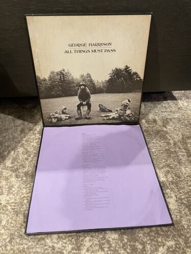 popsike.com - GEORGE HARRISON - All Things Must Pass TRIPLE Album Set ...