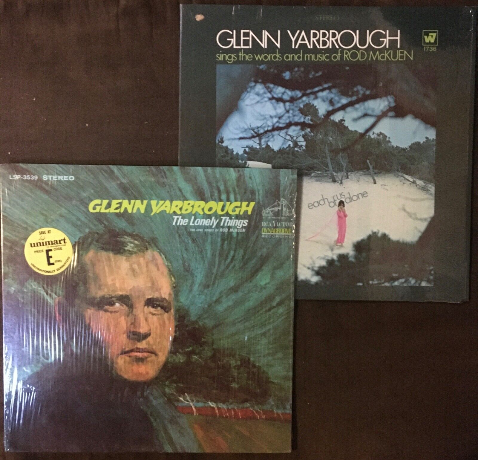 popsike.com - GLENN YARBROUGH The Lonely Things & Each of Us Alone LPs ...