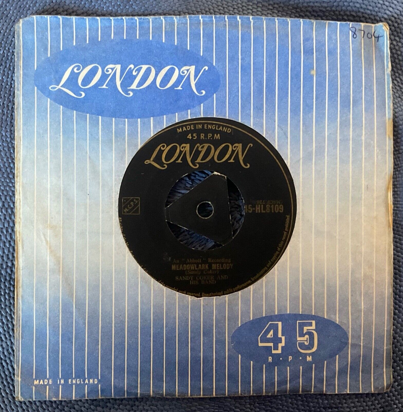 popsike.com - SANDY COKER - MEADOWLARK MELODY rare UK 1954 / ROCK ’N ...