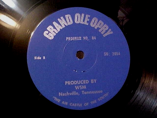 popsike.com - Grand Ole Opry - WSM - EX VINYL & GREAT AUDIO - Program 84 - SO 2053/2054 ...