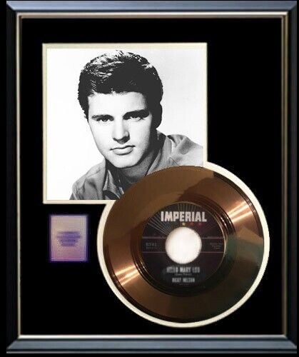 popsike.com - RICKY RICK NELSON HELLO MARY LOU 45 RPM GOLD RECORD RARE ...
