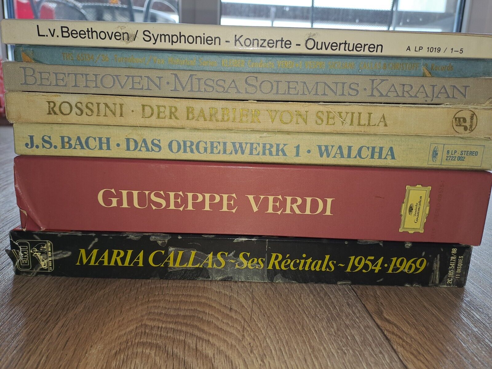 popsike.com - 7 rare classic LP-BOXES - Verdi, Beethoven, Bach, Rossini ...