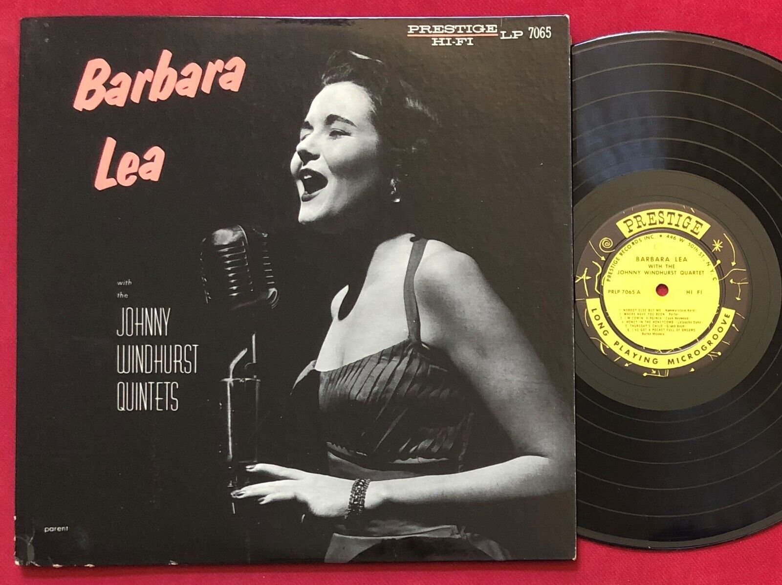 popsike.com - BARBARA LEA WITH THE JOHNNY WINDHURST QUARTET LP RARE ...