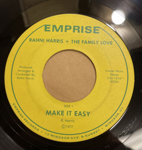popsike.com - RAHNI HARRIS & THE FAMILY LOVE MAKE IT EASY EMPRISE Orig ...