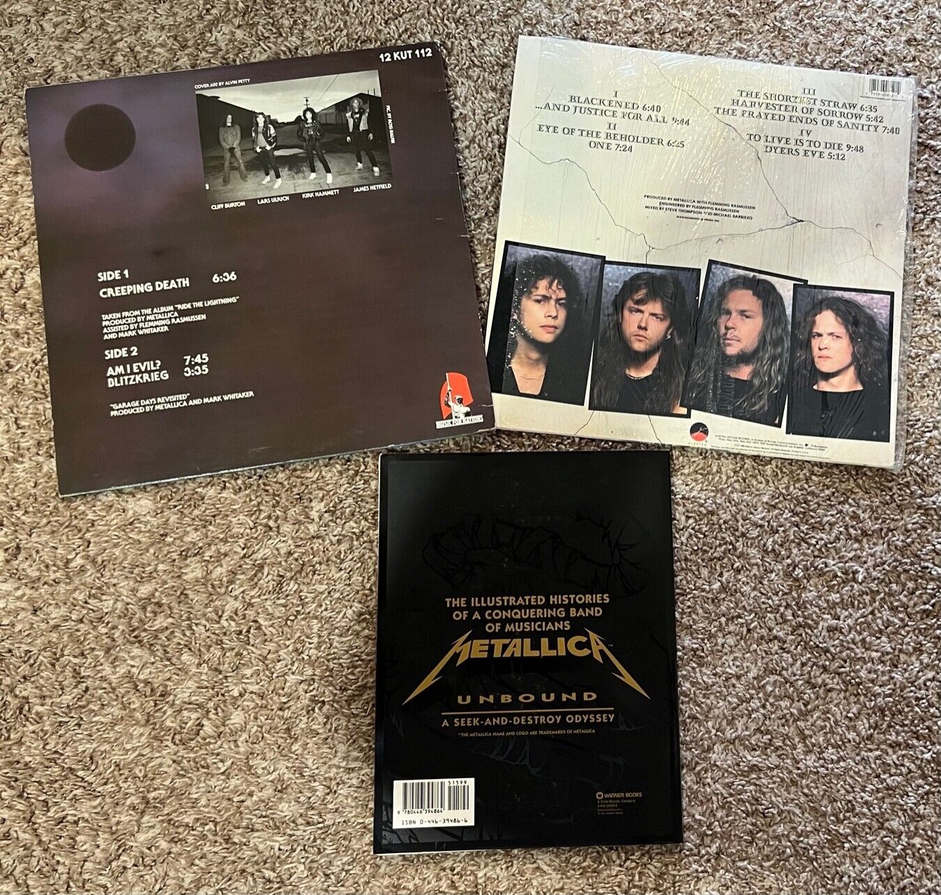 popsike.com - Metallica, bundle, Creeping Death Rare White Vinyl, And ...