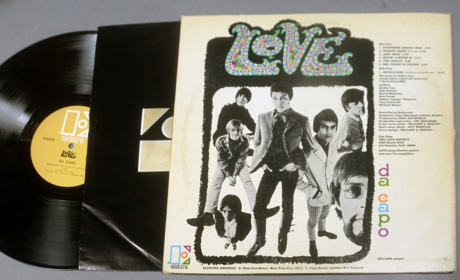 popsike.com - Love Vinyl Record Album-LP-De Capo-Stereo Sticker/Mono ...