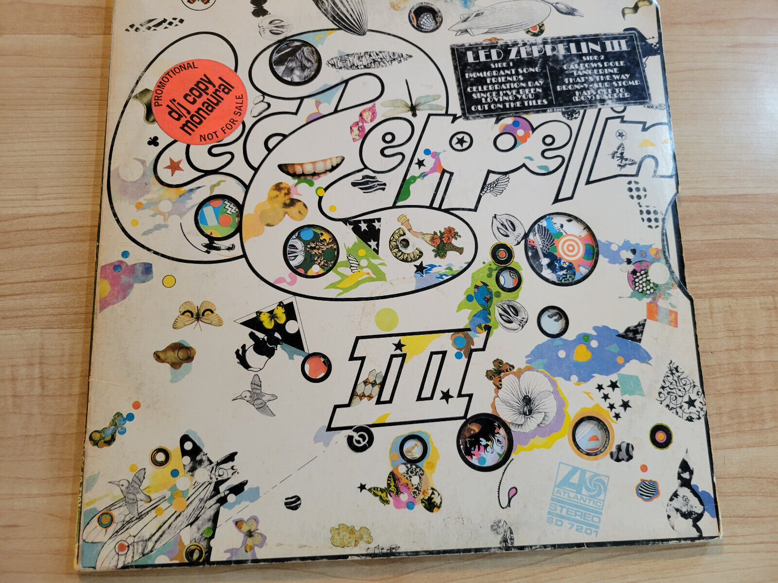 popsike.com - LED ZEPPELIN III MONO DJ COPY WLP WHITE LABEL PROMO MONO ...