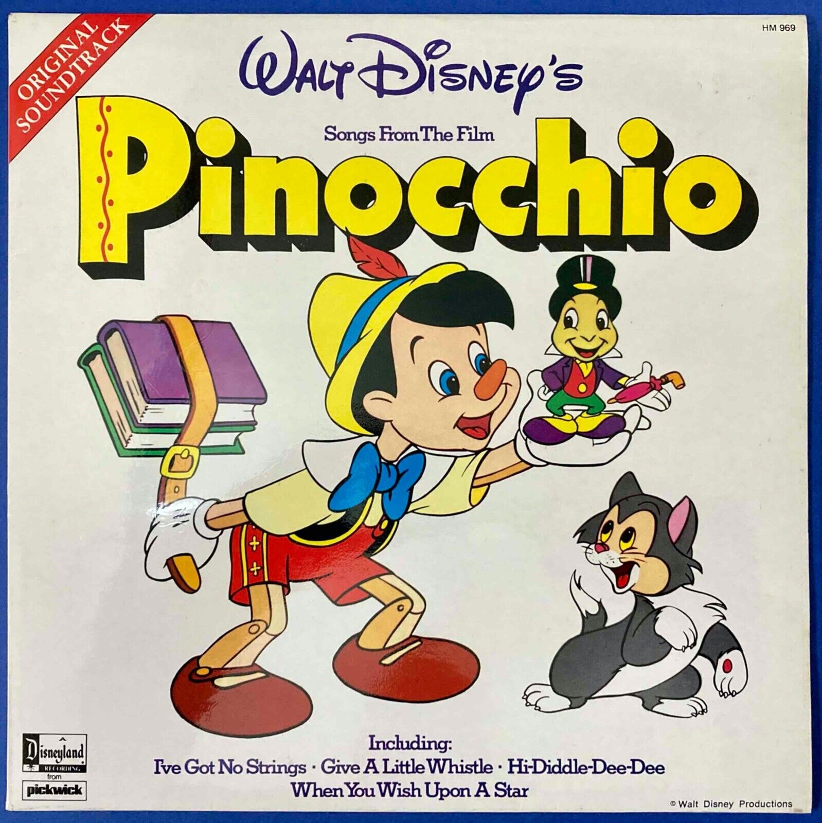 popsike.com - Pinocchio UK Soundtrack Vinyl LP Walt Disney MINT 1970sRR ...