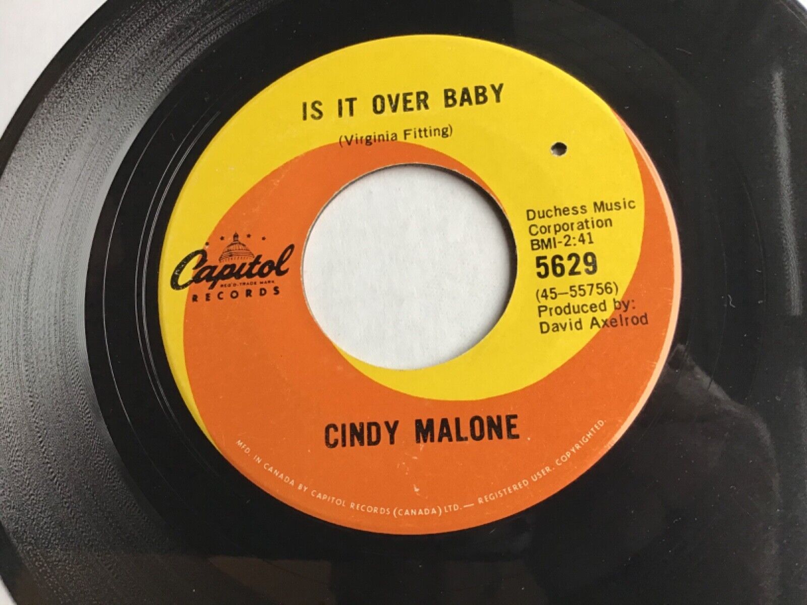popsike.com - 1966 Canada Soul 45 *Cindy Malone* Is It Over Baby Capitol 5629 - auction details