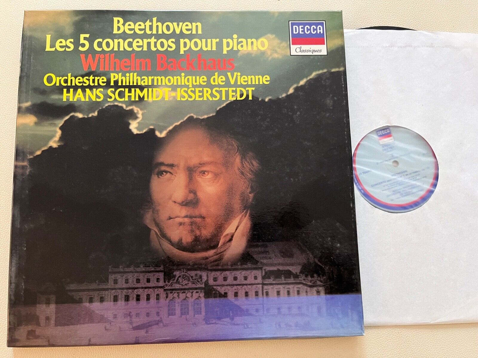 popsike.com - 592157 Beethoven The 5 Piano Concertos / Backhaus 3 LP box set - auction details