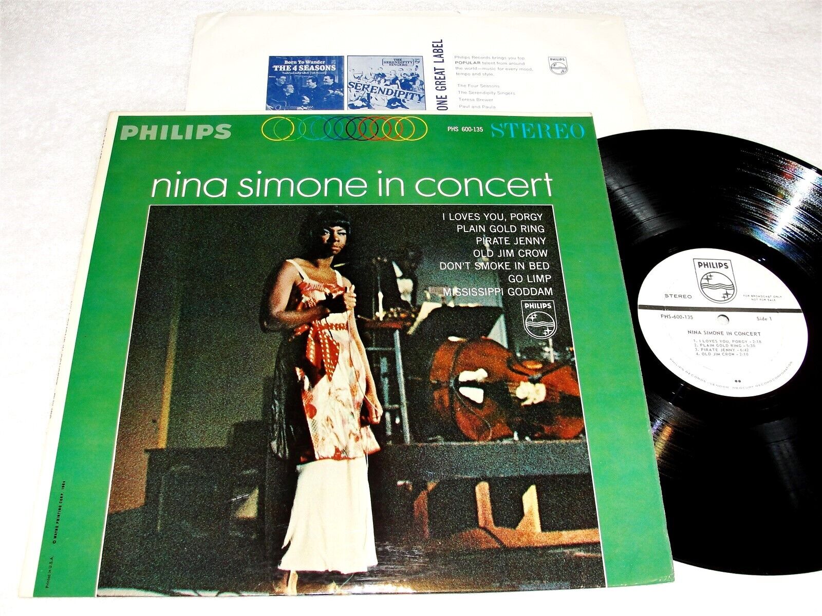 popsike.com - Nina Simone "In Concert" 1964 Jazz-Soul LP, Nice NM ...