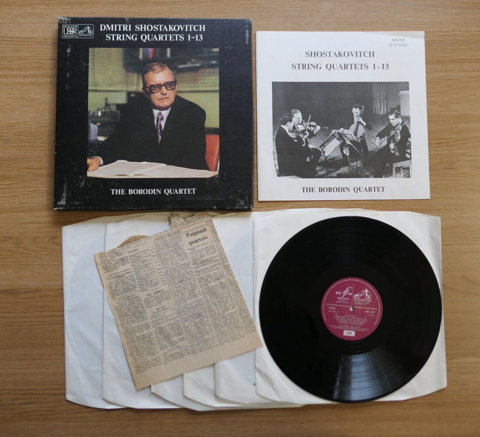 popsike.com - SLS 879 Shostakovich String Quartets 1-13 The Borodin Quartet 6LP EMI Melodiya ...