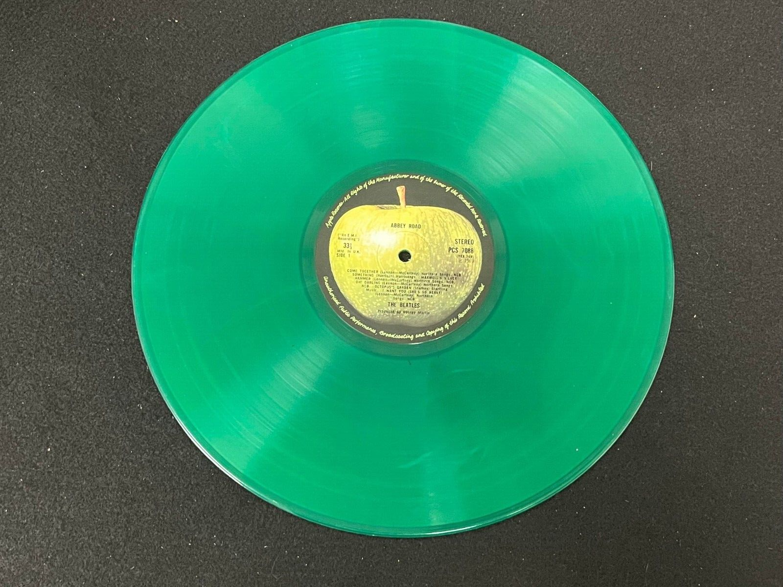 popsike.com - THE BEATLES ABBEY ROAD GREEN VINYL PCS 7088 - auction details